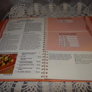 Vintage Tupperware Stacked Cooked Meals Cookbook.. Important Info in ...