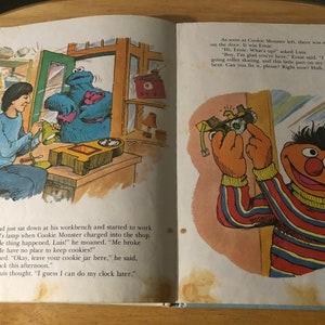 Vintage Sesame Street Book by Ellen Weiss..1980..fix It, Please - Etsy
