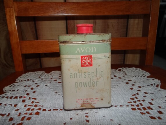 Vintage Avon Antiseptic Powder Metal Container | Etsy