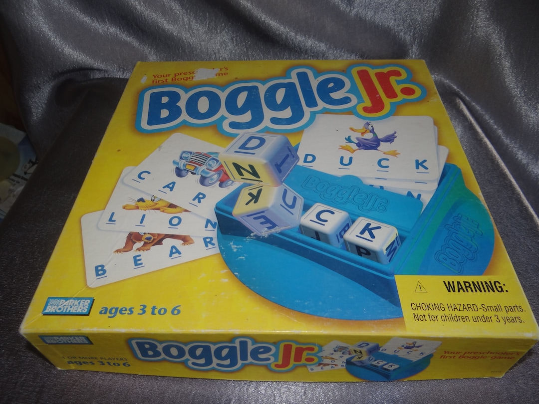 1998 Vintage Boggle Junior Game by Hasbro..used but Complete - Etsy