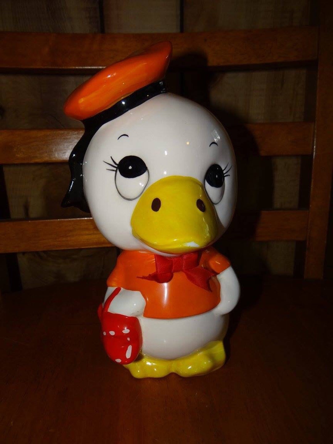 Vintage Ceramic Duck Bank - Etsy