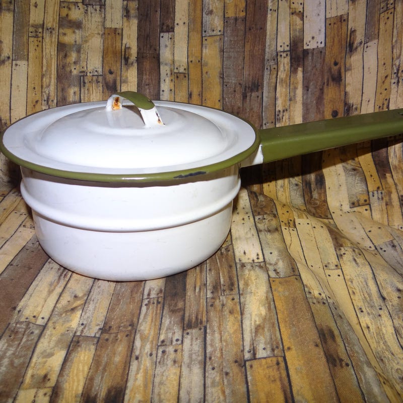 Enamel Pan With Lid - Etsy
