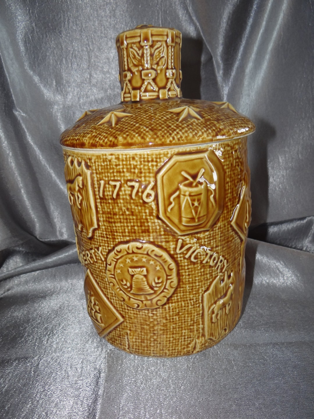 Rare Vintage Find Unique Cookie Jar With Historical Details - Etsy