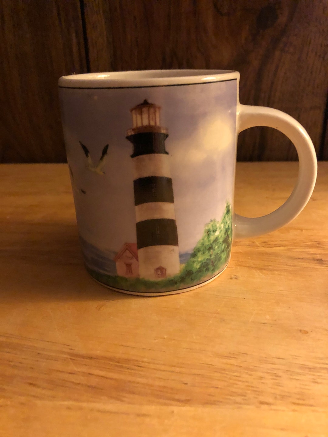 Five Vintage Thomson Pottery Lighthouse Mugs ..price and Shipping ...