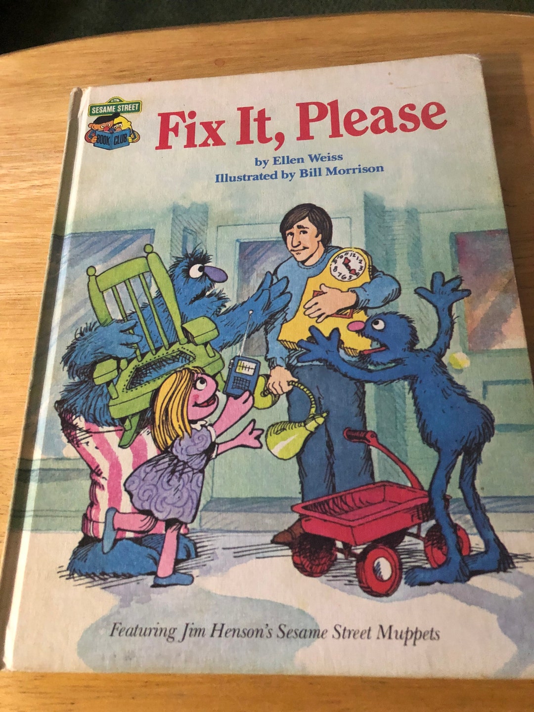 Vintage Sesame Street Book by Ellen Weiss..1980..fix It, Please - Etsy