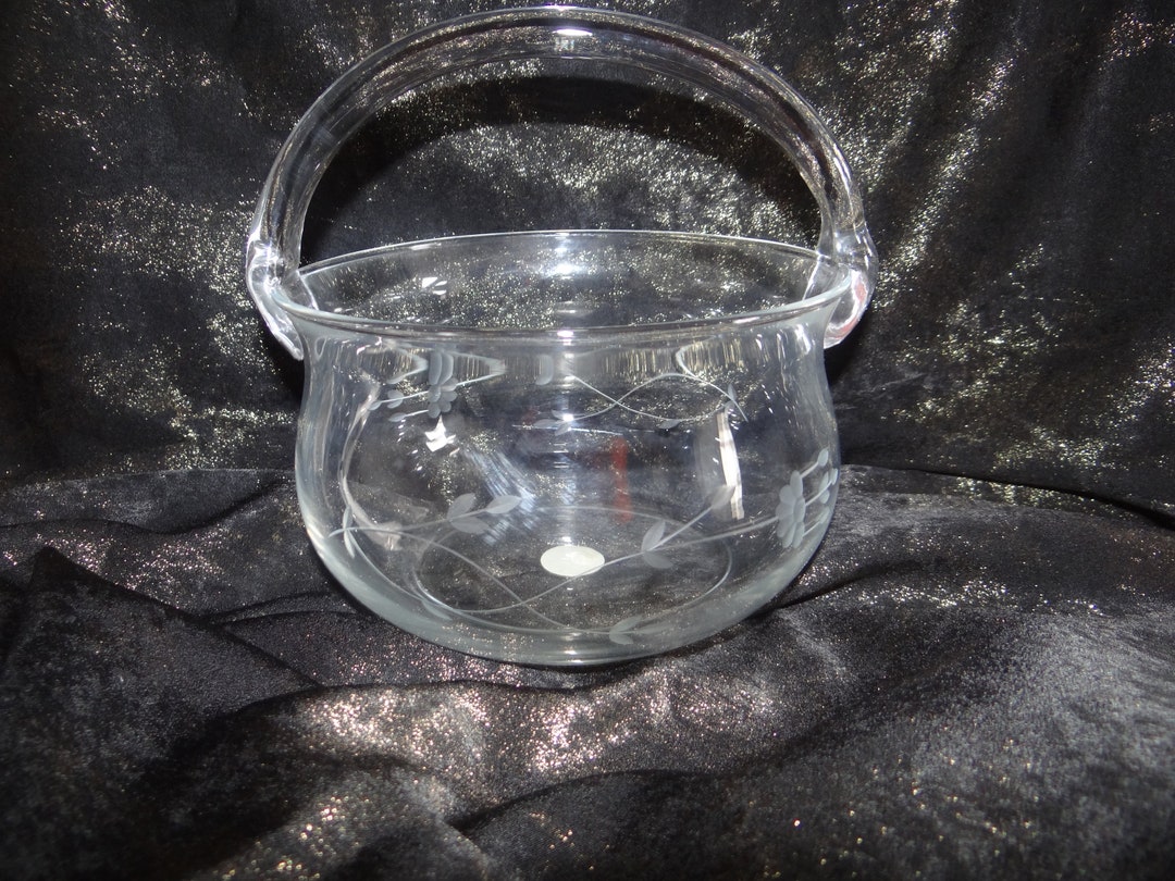 Vintage Princess House Crystal Basket.. Still Has Original Sticker ...