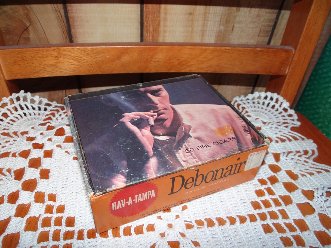 Vintage Debonair Cigar Box - Etsy