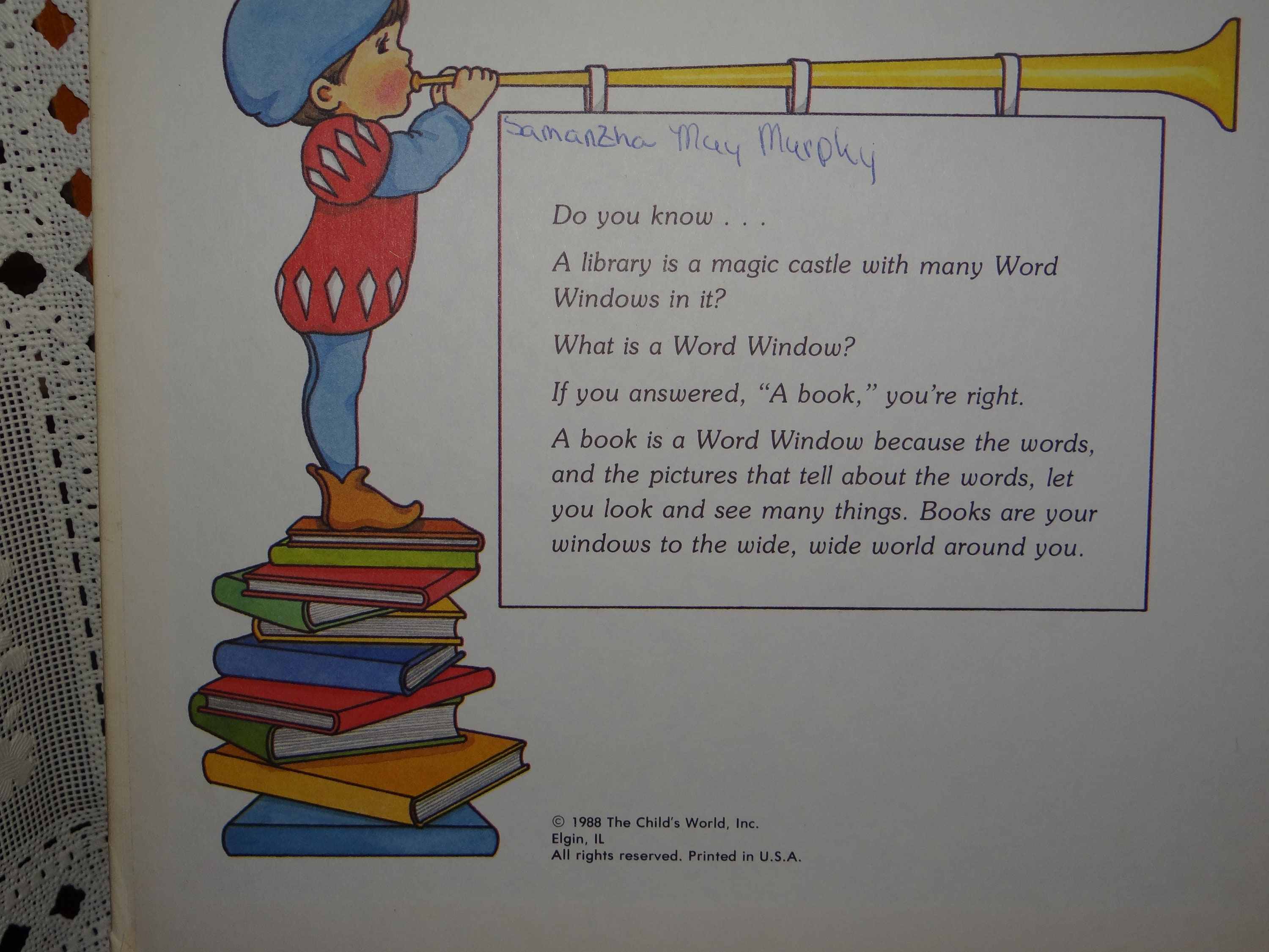 Vintage Magic Castle Learning Book Yes No Little | Etsy