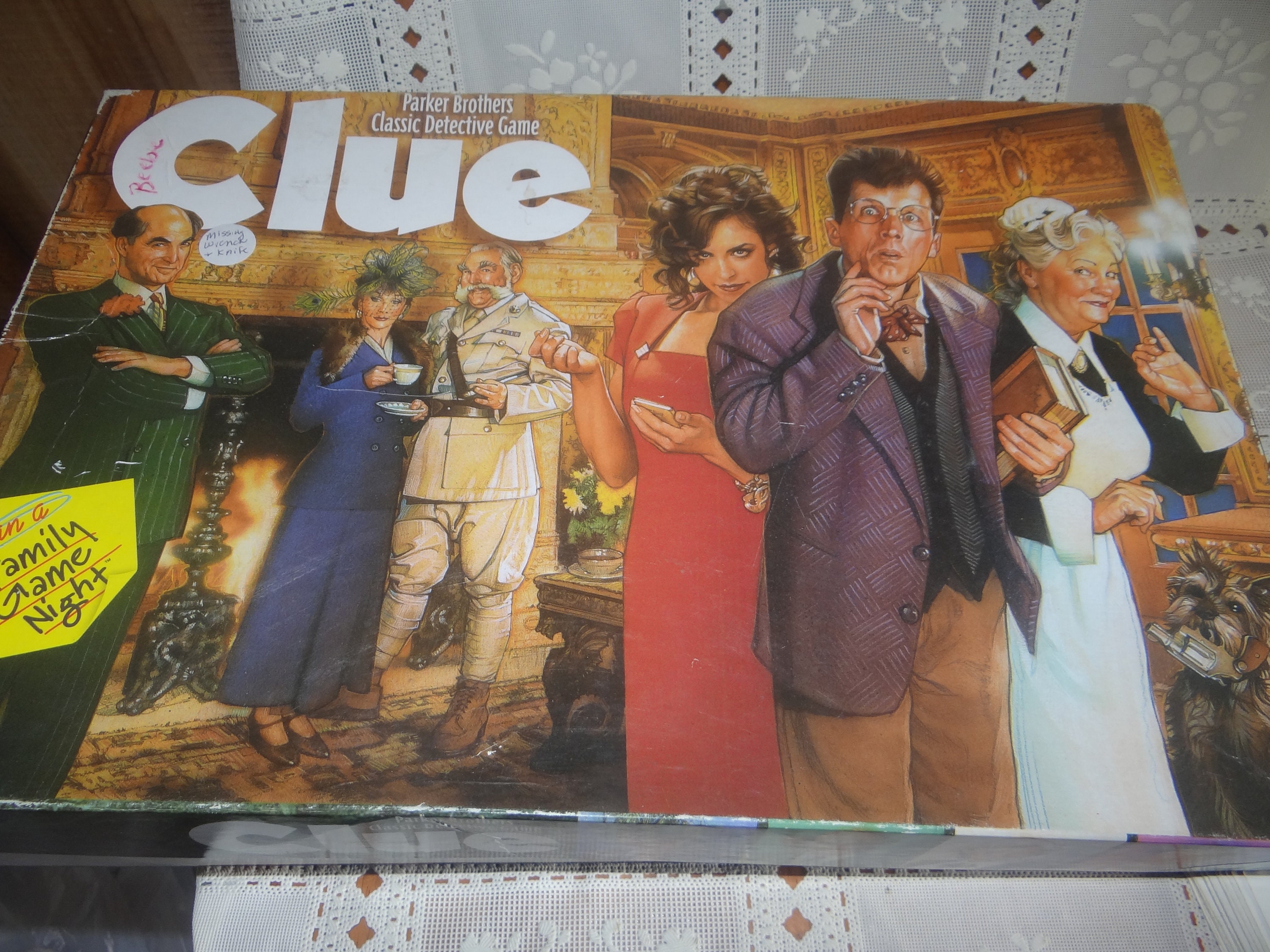1996 Clue Game Box