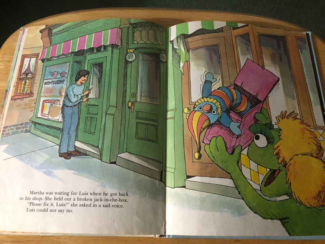 Vintage Sesame Street Book by Ellen Weiss..1980..fix It - Etsy