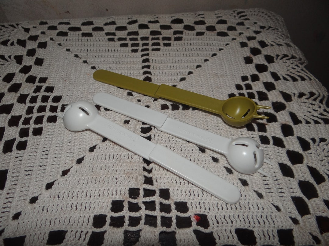 Vintage Tupperware Olive and Pickle Fork..uniquely Designed to - Etsy