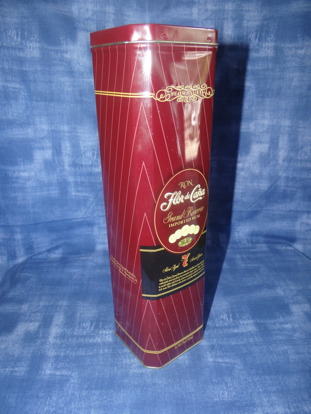 Vintage Tall Ron Flor De Cana Imported Rum Tin... - Etsy
