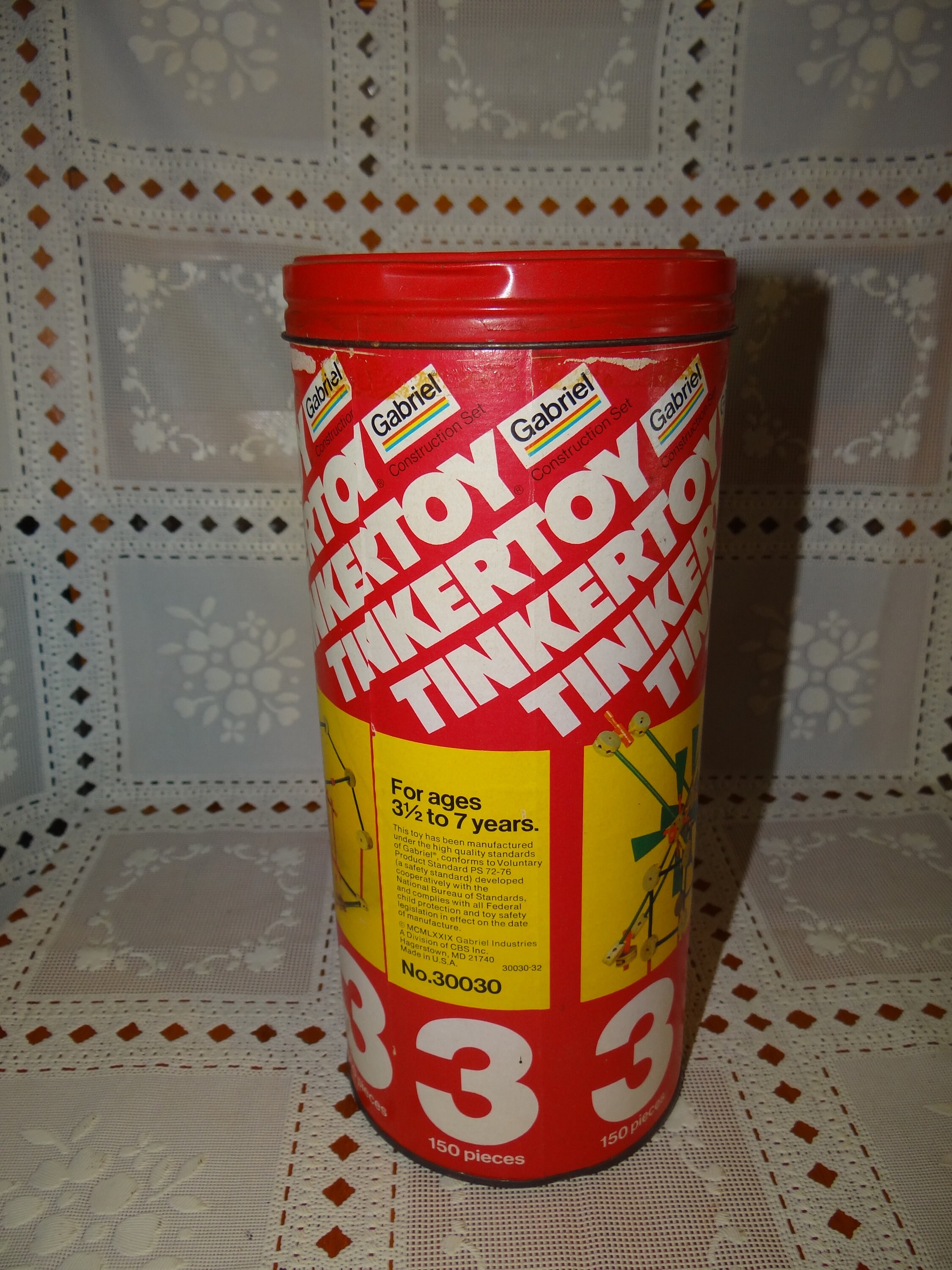 Vintage 1979 Tinker Toys Container.... ONLY THE CONTAINER... - Etsy