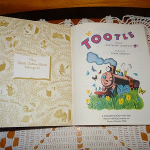 Vintage Little Golden Book tootle.... A Special - Etsy