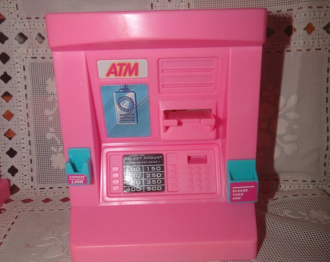 Vintage 1995 Barbie ATM Machine.. PLEASE Read Description Carefully - Etsy