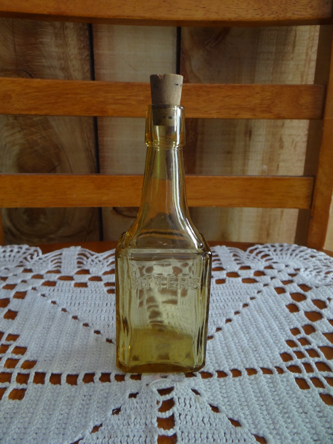 Vintage Light Amber Bitters Bottle by Wheaton - Etsy