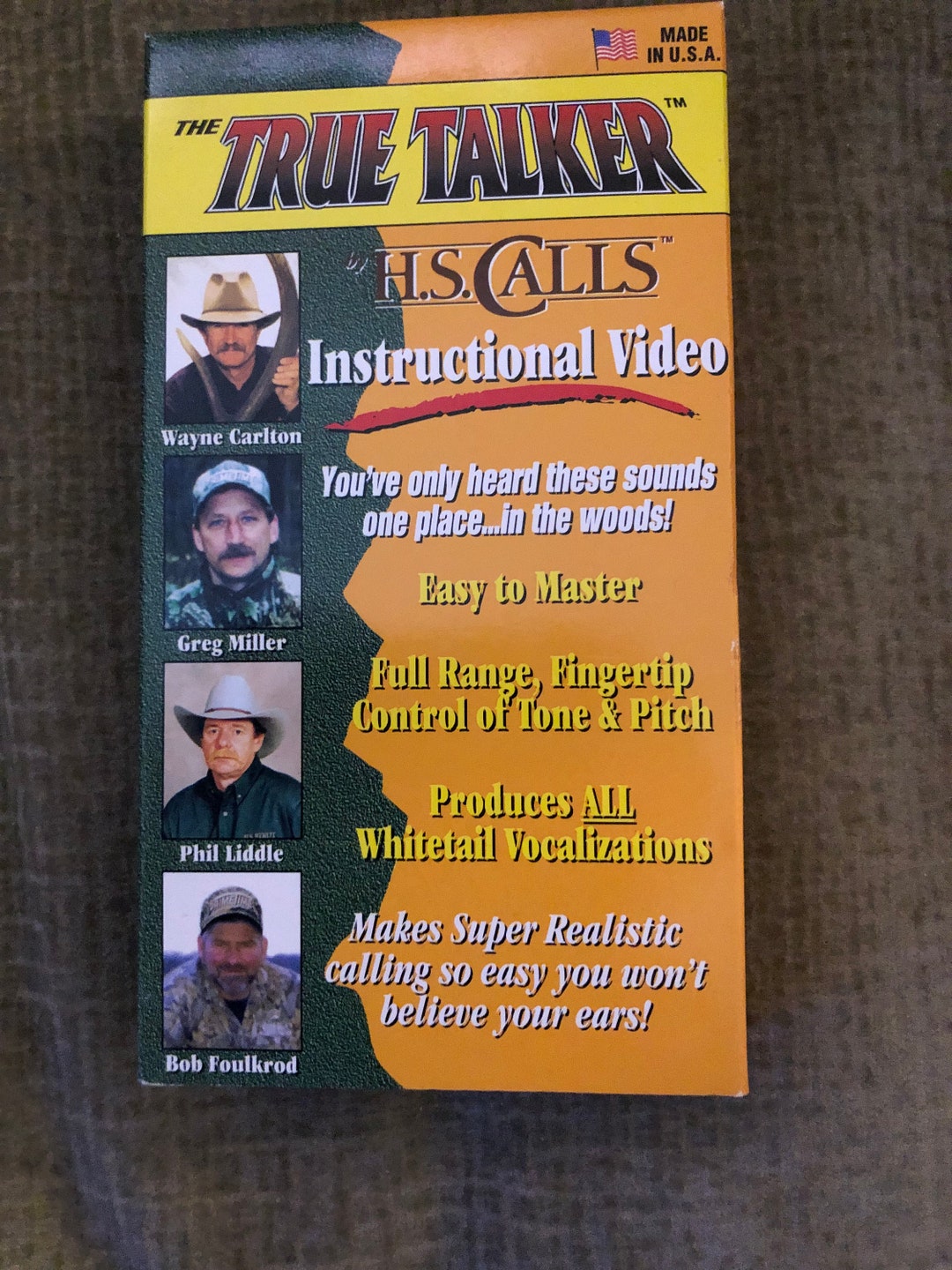 Great Gift Item..vhs..the True Talker Instructional Video for Whitetail Vocalizations - Etsy