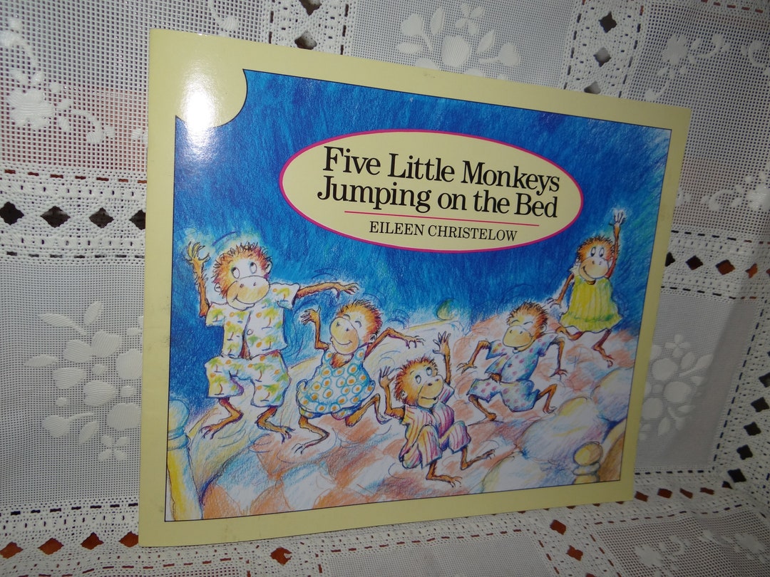 Vintage Children's Book by Eileen Christelow, Five Little Monkeys ...