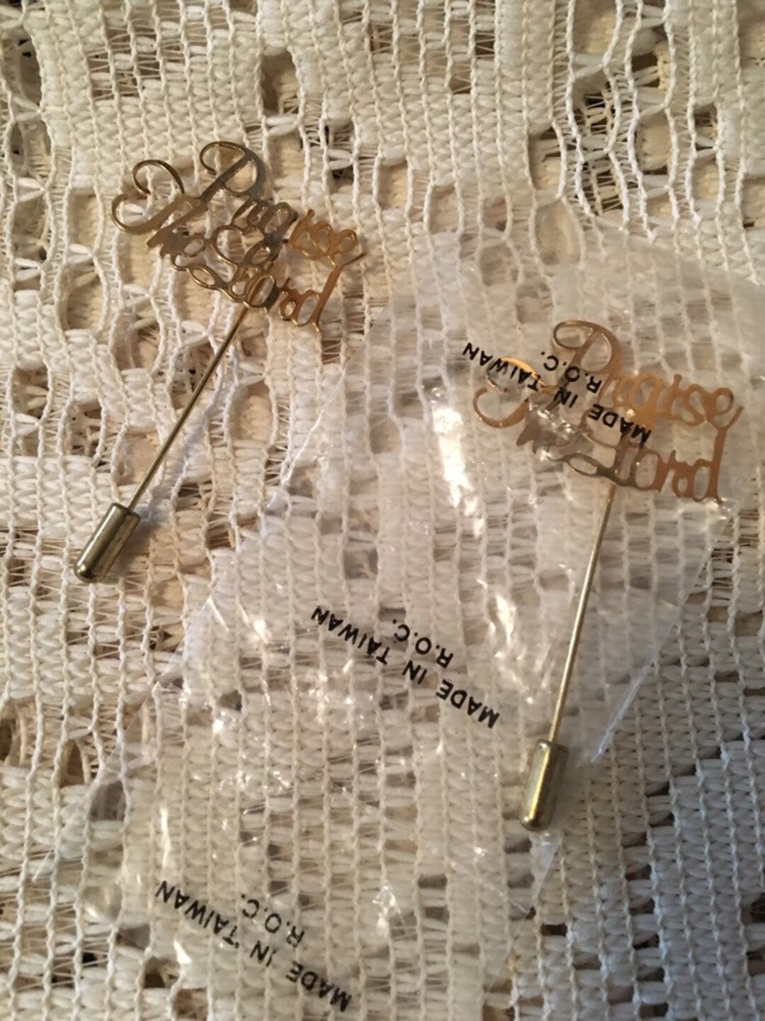 Two Vintage Praise the Lord Stick Pins..price and Shipping Quoted Are ...
