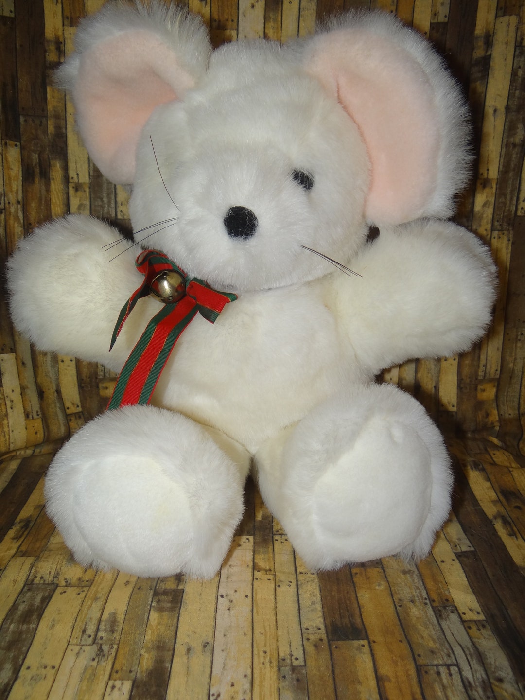 Vintage Christmas Mouse Plushie by Christa Playful Plush - Etsy