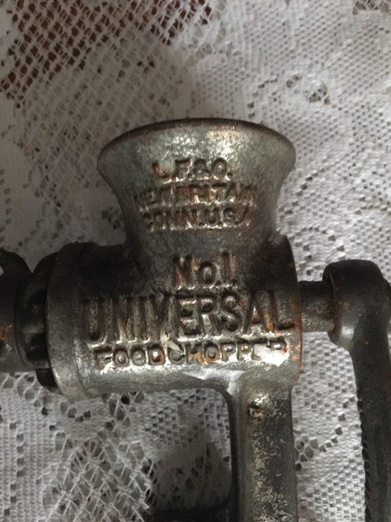 Vintage Universal Food Grinder..10 Inches..still Works - Etsy