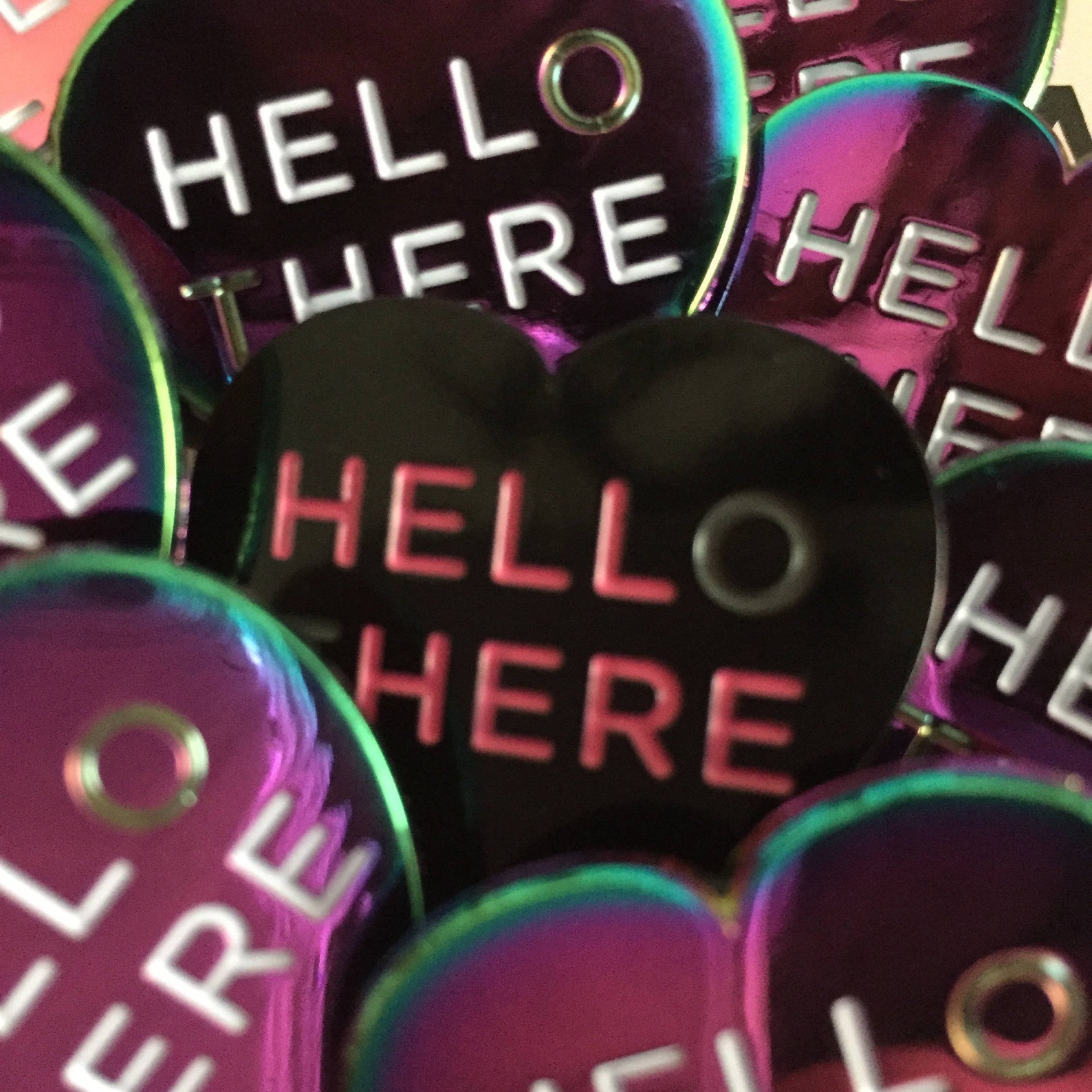 Hell Here Limited Edition Rainbow Metal Variant Pin - Etsy