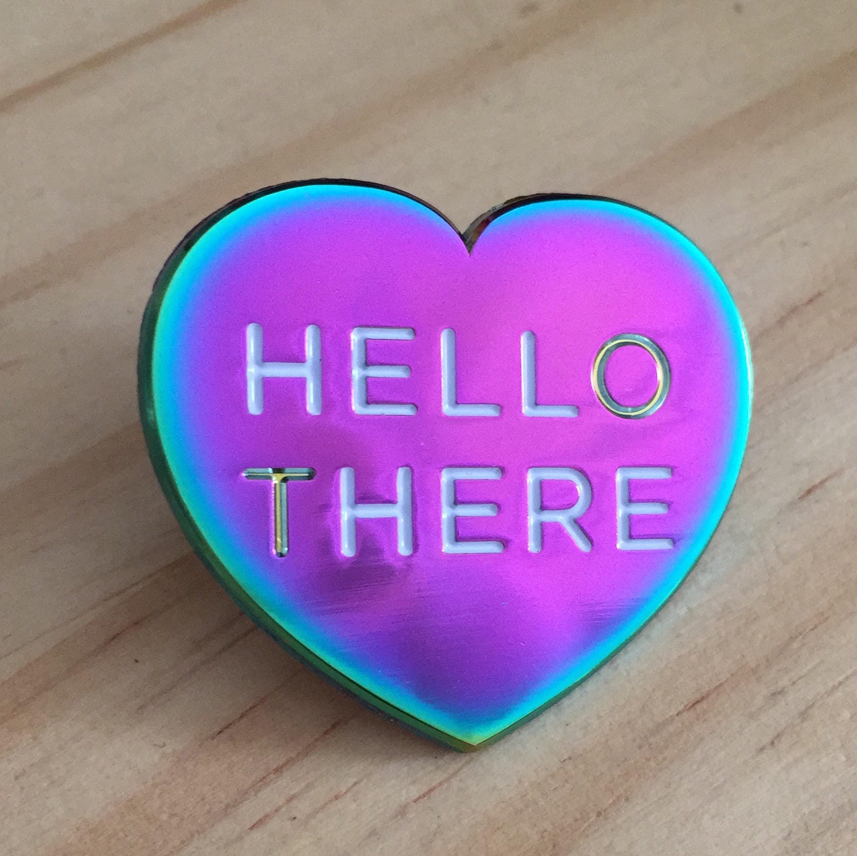 Hell Here Limited Edition Rainbow Metal Variant Pin - Etsy