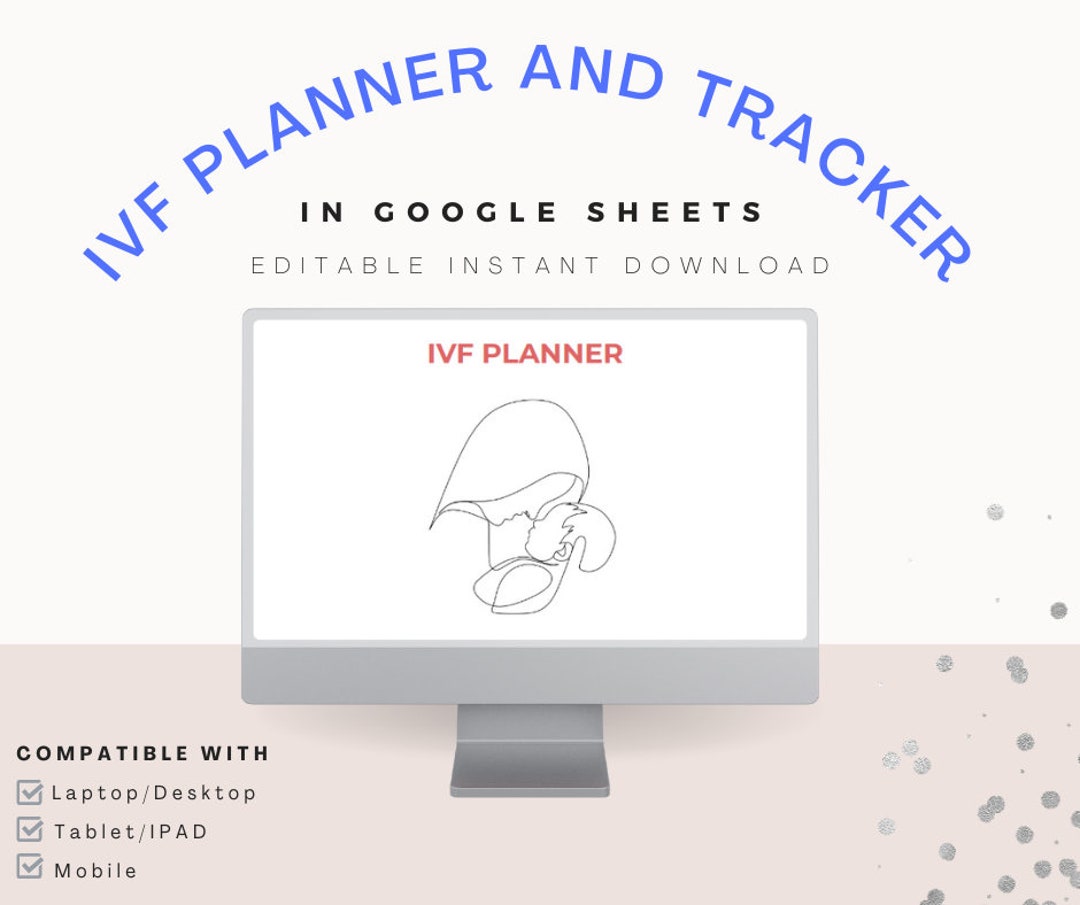 IVF Planner, IVF Tracker, PDF and Google Sheets, Binder Insert ...