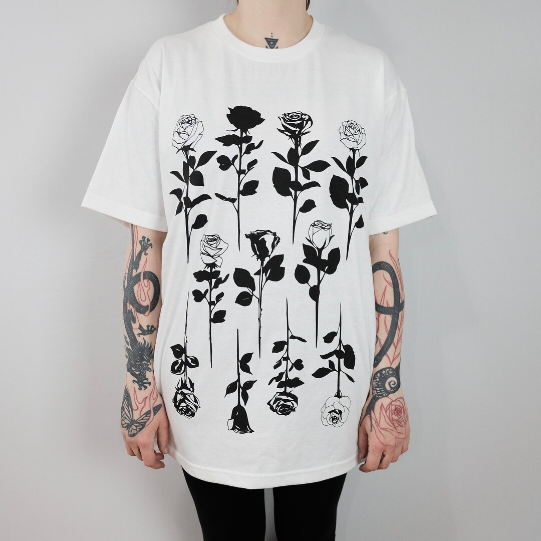 Dead Roses T-shirt - Etsy