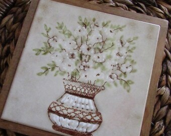 Ceramic tile trivet | Etsy