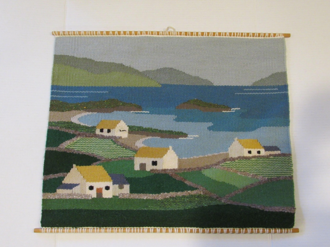 Vintage Handwoven Irish Tapestry Avonbeg Studios - Etsy