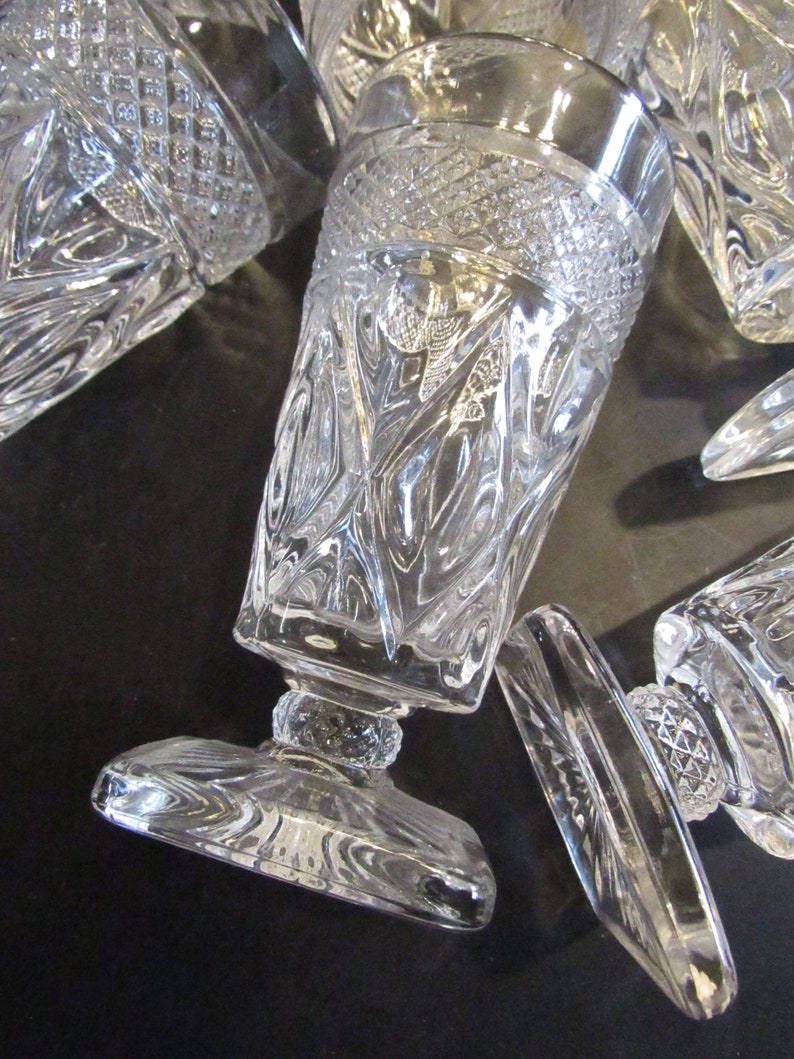 Vintage Imperial Glass Cape Cod Juice Champagne Glasses EAPG | Etsy