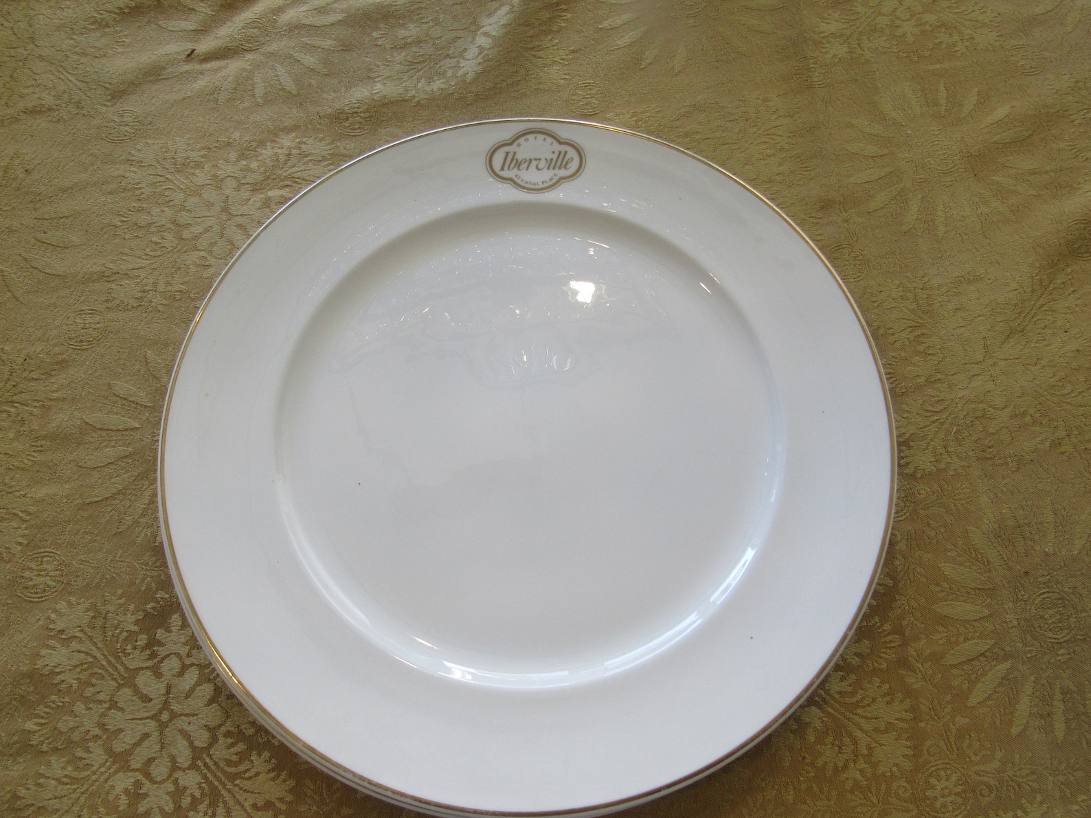 Vintage New Orleans Oversized Hotel Plate Hotel Iberville Royal Doulton ...
