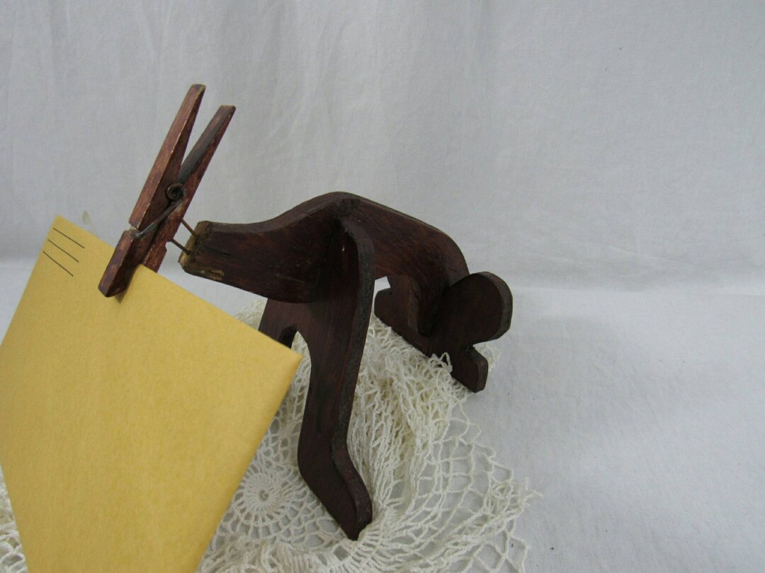 Vintage Note Bill Holder Dinosaur Mail Holder Note-assuarus - Etsy