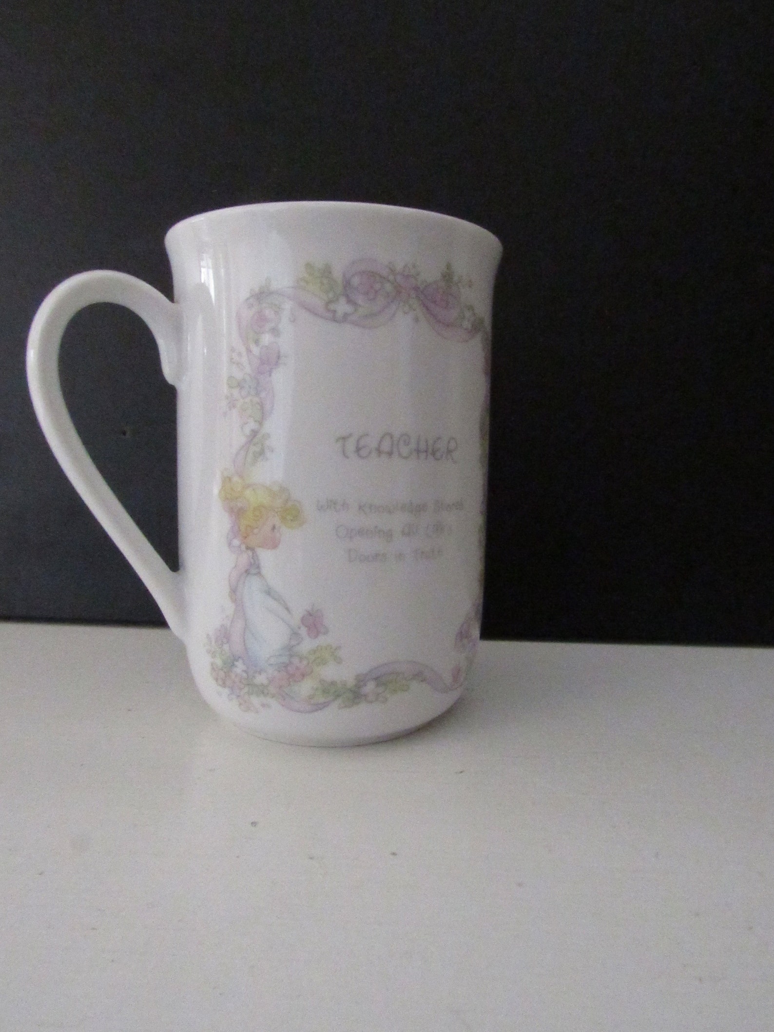 Precious Moments Teacher Mug Gift For Teacher 1990 | Etsy