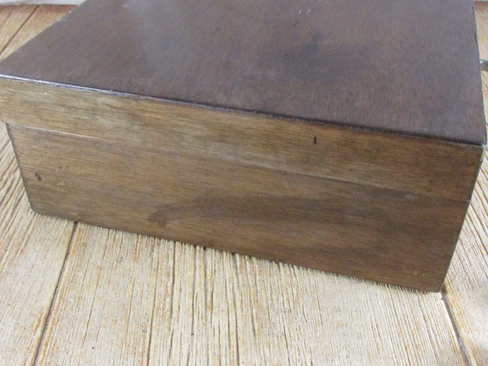 Vintage Primitive Wood Box Silverware Storage Valet Vanity | Etsy