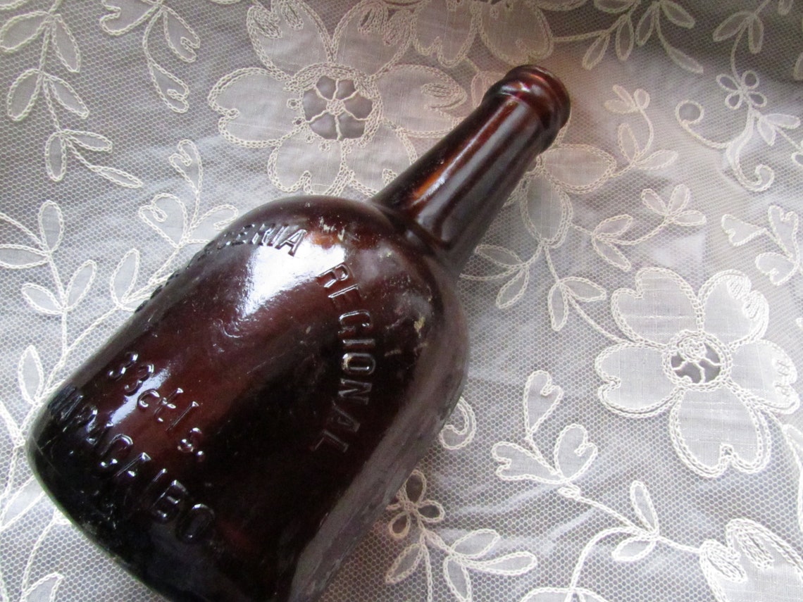 Antique Brown Amber Glass Bottles/collectible Glass RARE Set - Etsy