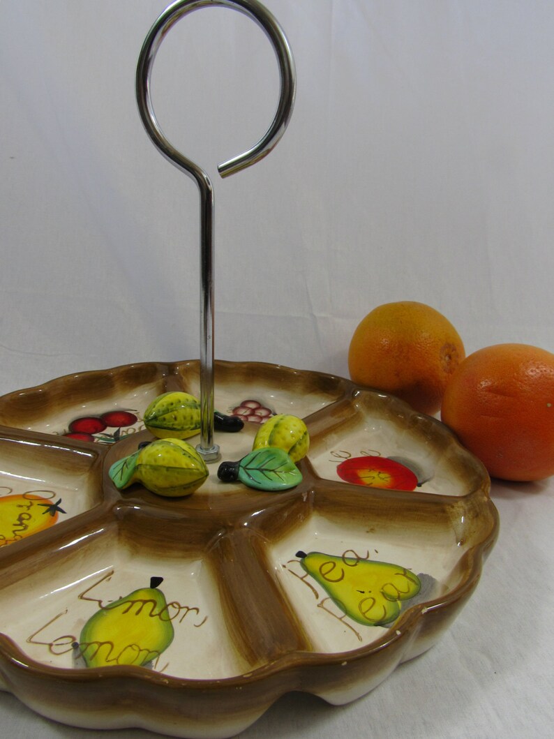 Vintage Tidbit Appetizer Tray Divided Serving Tray Relish Dish | Etsy