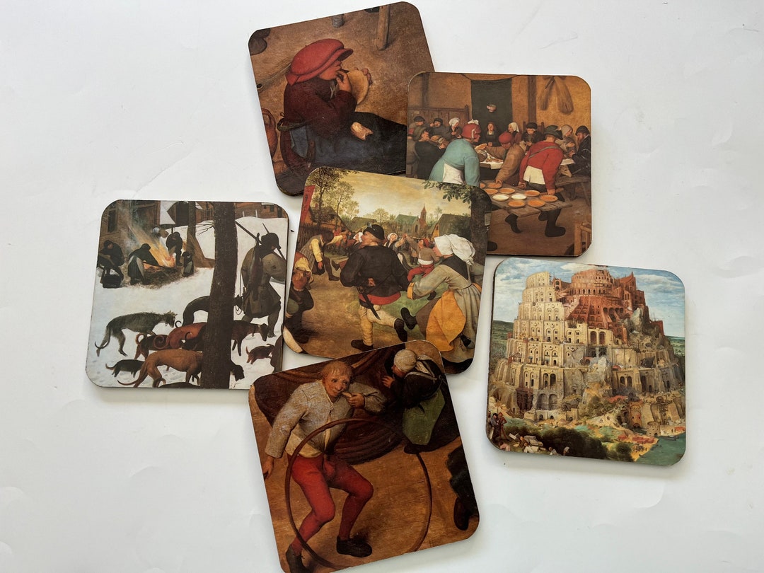 Vintage European Masterpieces Old English Coasters Set of 6 Made in ...