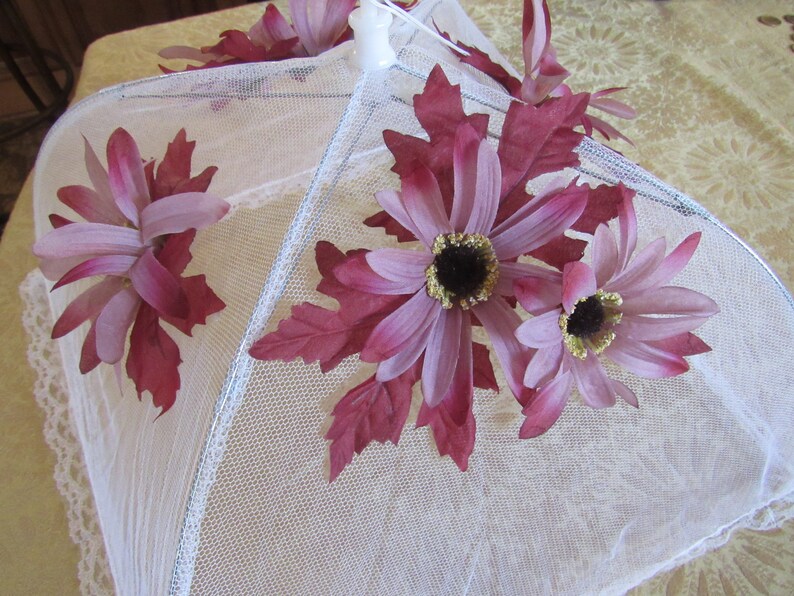 Vintage Mesh Dome Food Cover Bug Food Protector Summer Picnic | Etsy