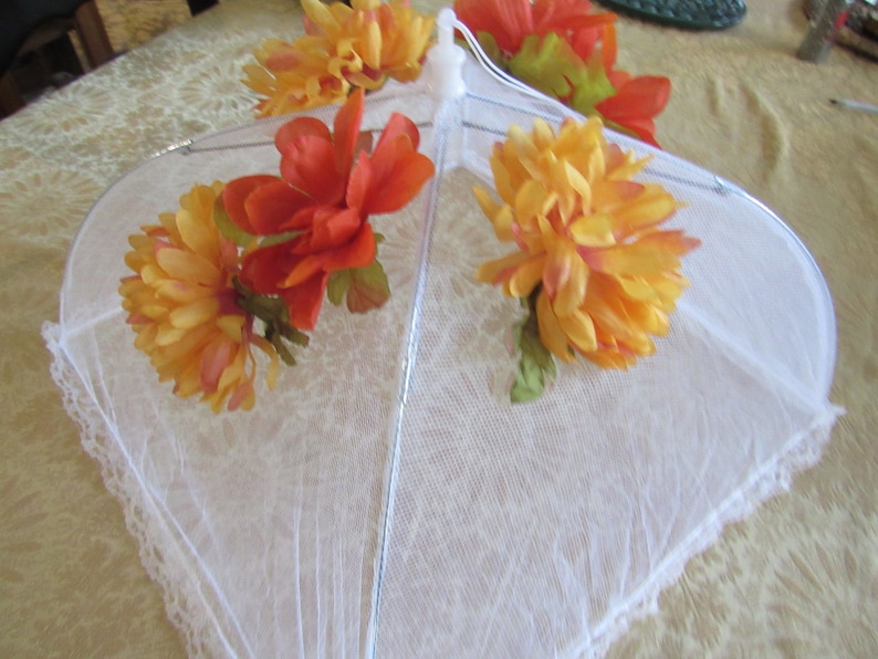 Vintage Mesh Dome Food Cover Bug Food Protector Summer Picnic | Etsy