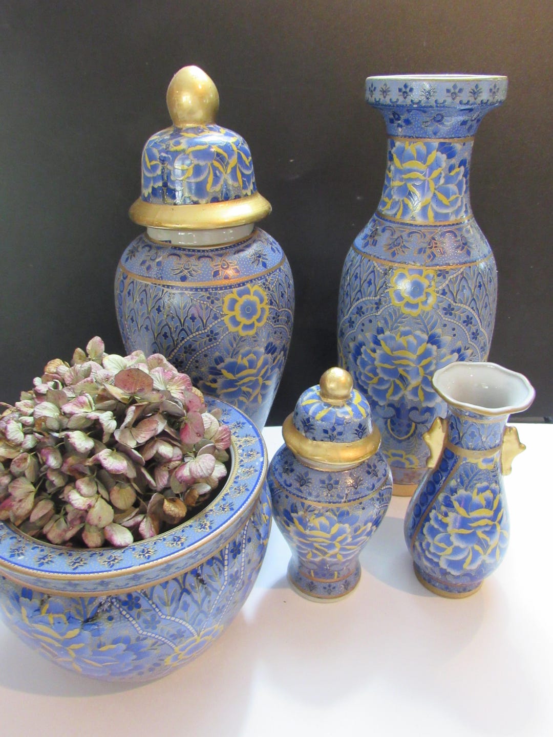 Vintage Asian Vases Planters Ginger Jars Home Decor EACH - Etsy