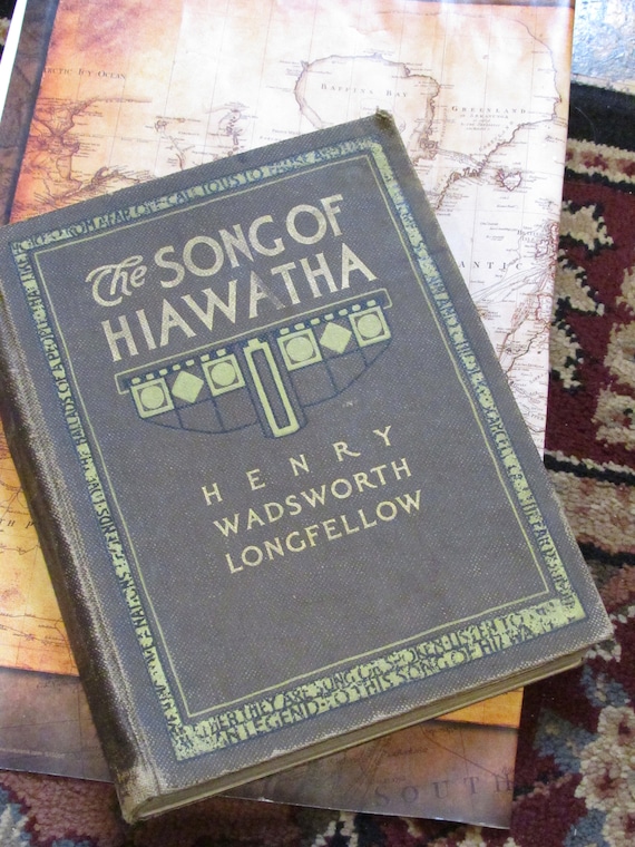 Antique the Song of Hiawatha RARE Epic Poetry Book 1911 Henry - Etsy