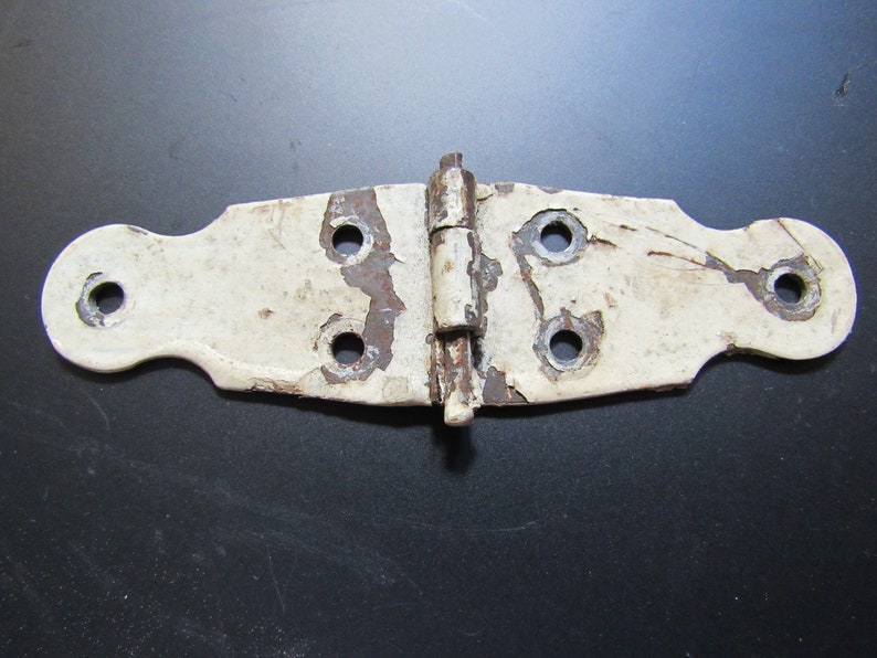 Antique Chipped Paint Hinge/brass Hinge EACH Hardware Crafting - Etsy