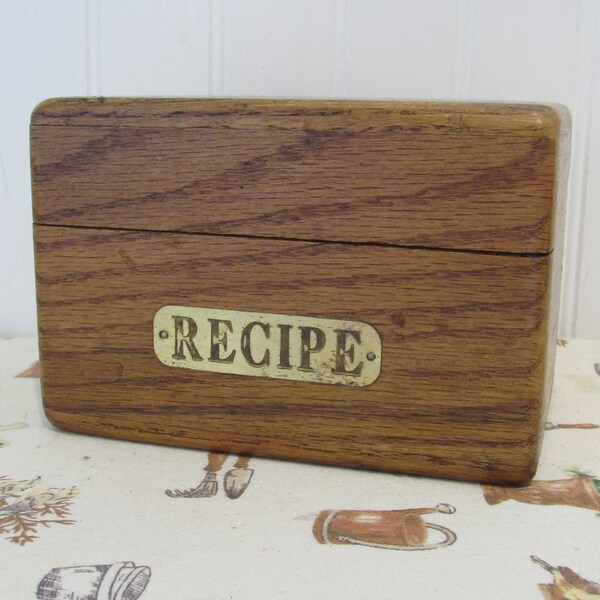 Wooden Recipe Box - Etsy