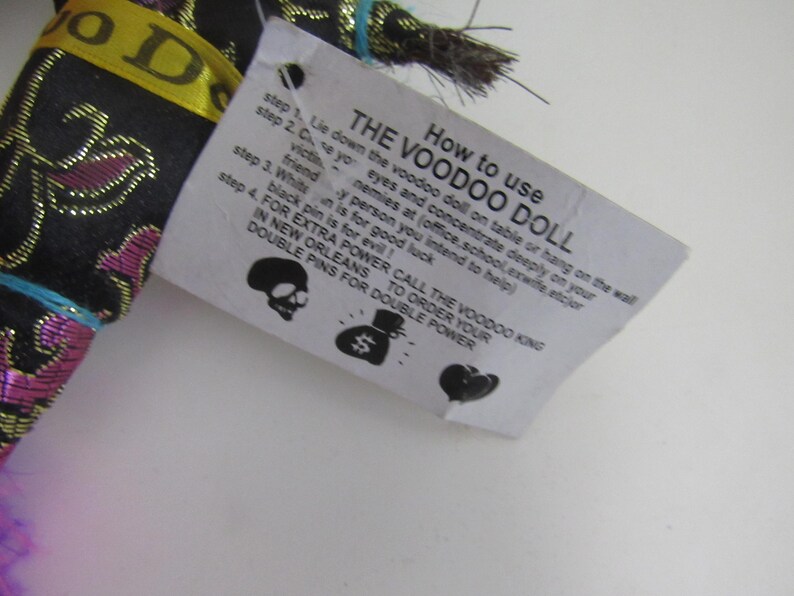 Vintage Hand Painted Voodoo Doll EACH NOLA Good Luck Bad Luck White ...