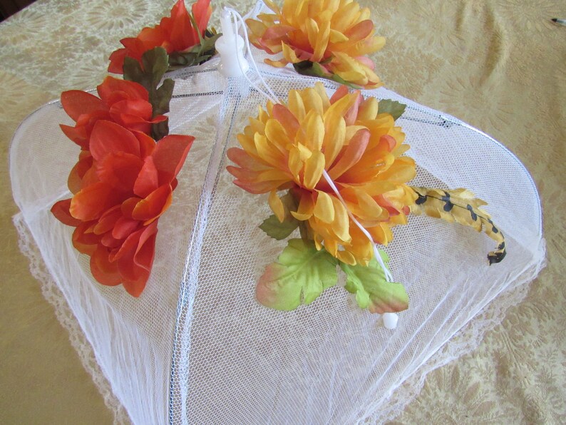 Vintage Mesh Dome Food Cover Bug Food Protector Summer Picnic | Etsy