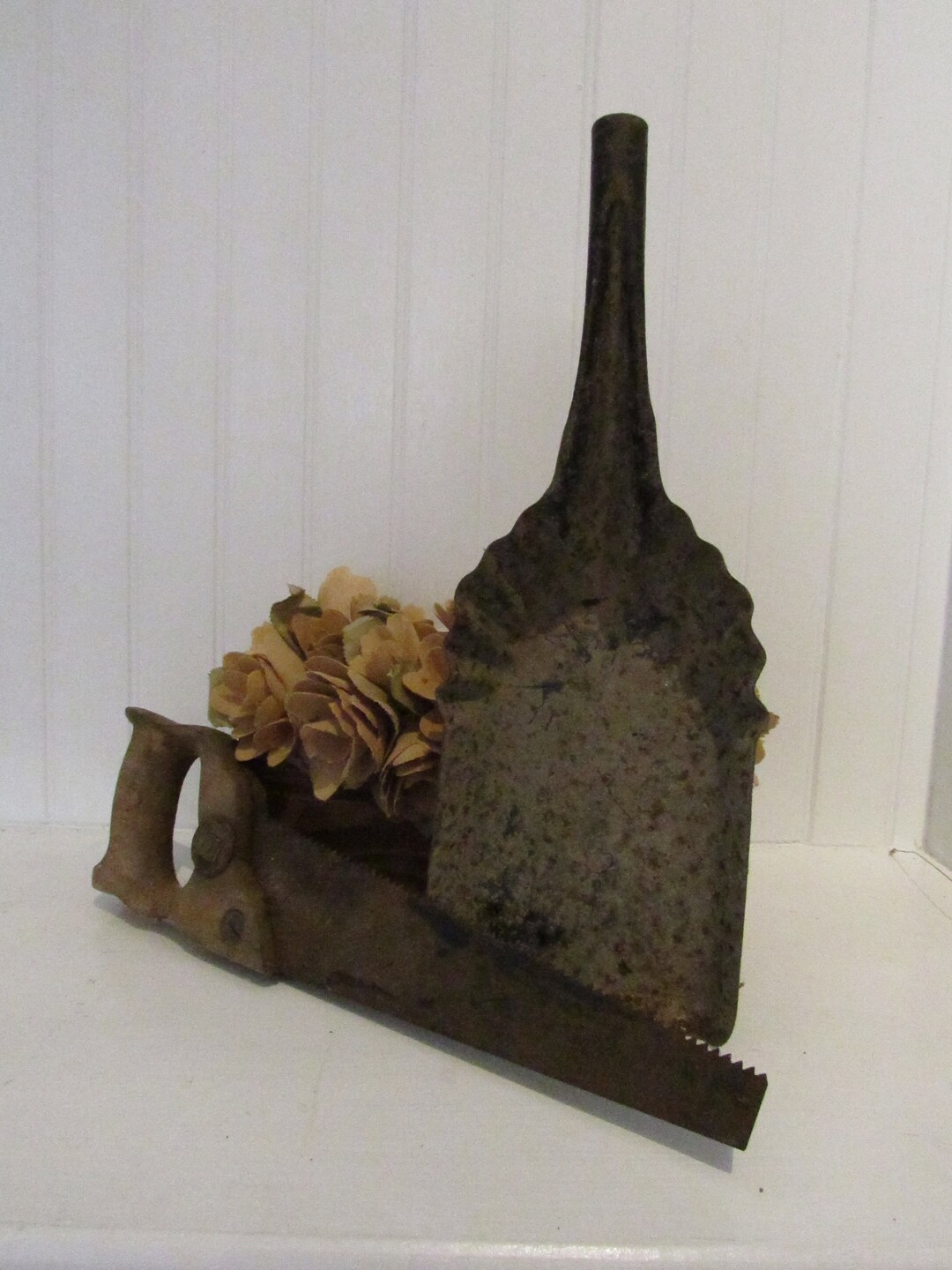 Vintage Primitive Rusty Hand Tools/hand Saw/ Ash Shovel - Etsy