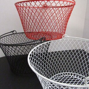 Plastic Coated Wire Basket Eggs Wildflowers Herbs Foraging Basket Gift ...
