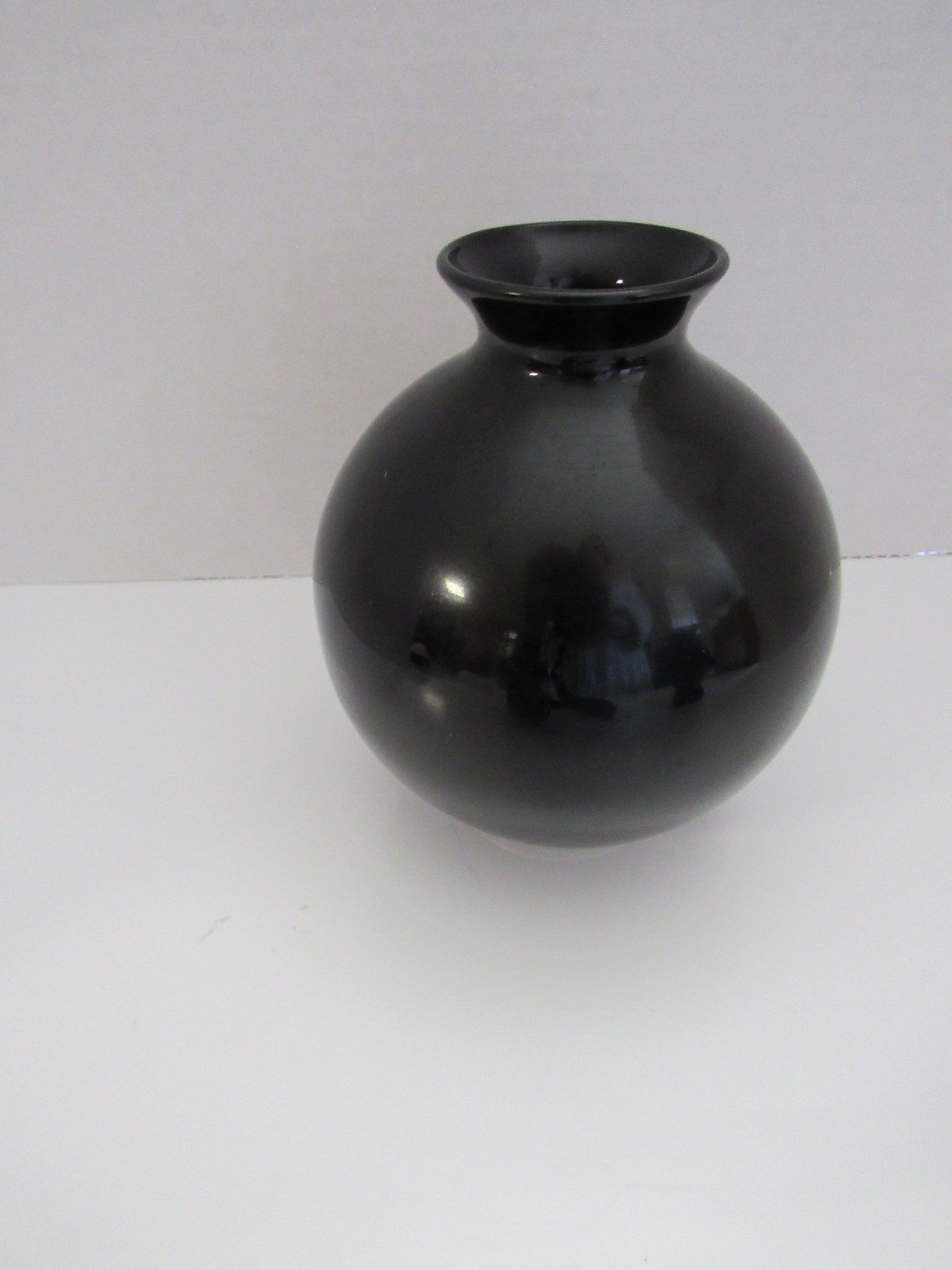 Vintage Black Amethyst Vase EACH Multiple Sizes Art Deco Shape - Etsy